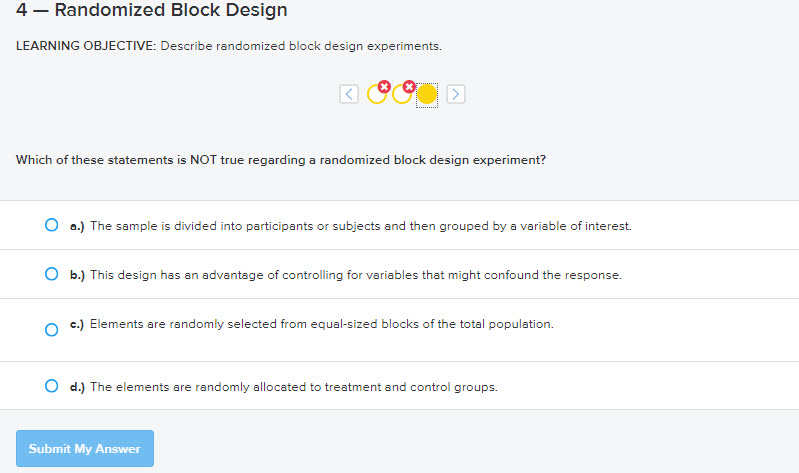 Solved 4 – Randomized Block Design LEARNING OBJECTIVE: | Chegg.com