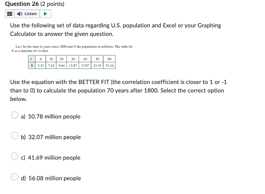 Solved Use the following set of data regarding U.S. | Chegg.com