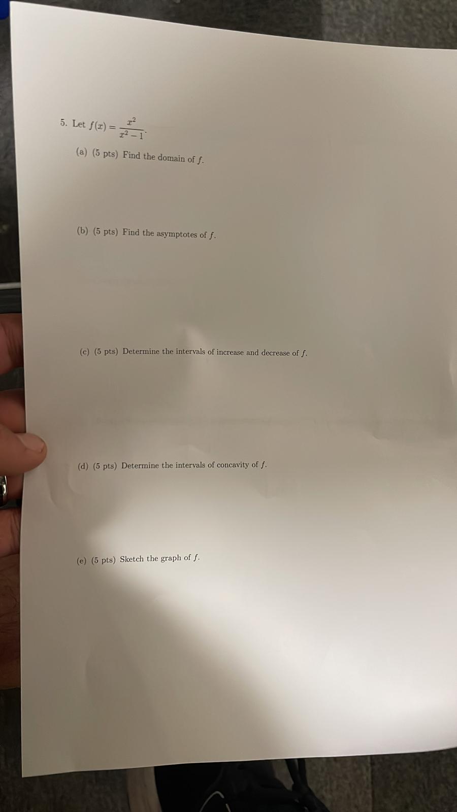 Solved 5. Let f(x)=x2−1x2. (a) (5pts) Find the domain of f. | Chegg.com Solved 5. Let f(x)=x2−1x2. (a) (5pts) Find the domain of f. | Chegg.com