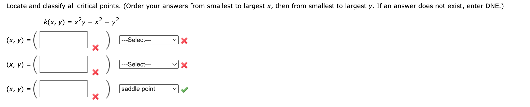 Solved Locate and classify all critical points. (Order your | Chegg.com