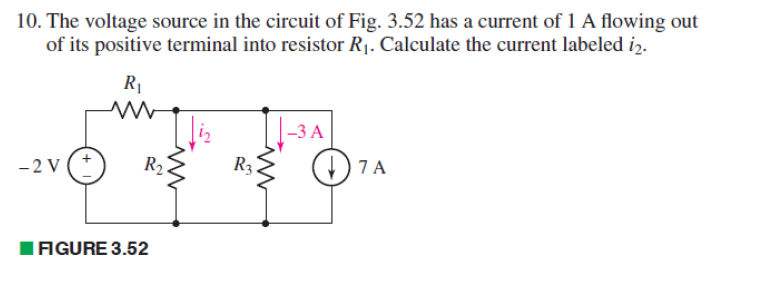 Solved 10. The voltage source in the circuit of Fig. 3.52 | Chegg.com
