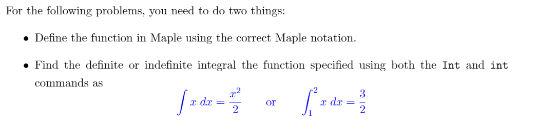 Solved For the following problems, you need to do two | Chegg.com