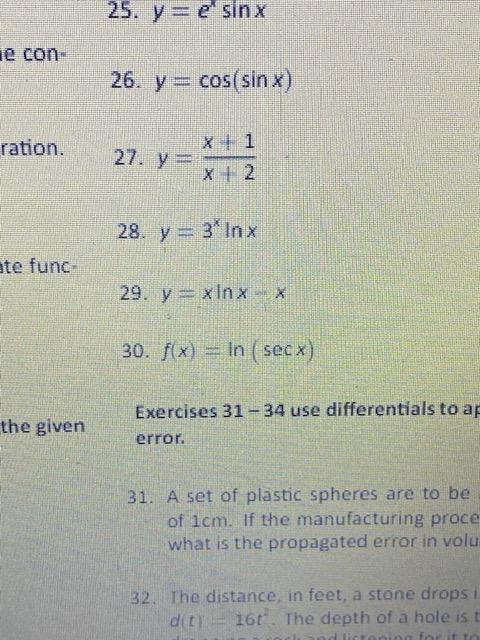 Solved 1. 16.5 2. 24 3. 363 4. 38.5 5. sin3 16. e0.1 In | Chegg.com