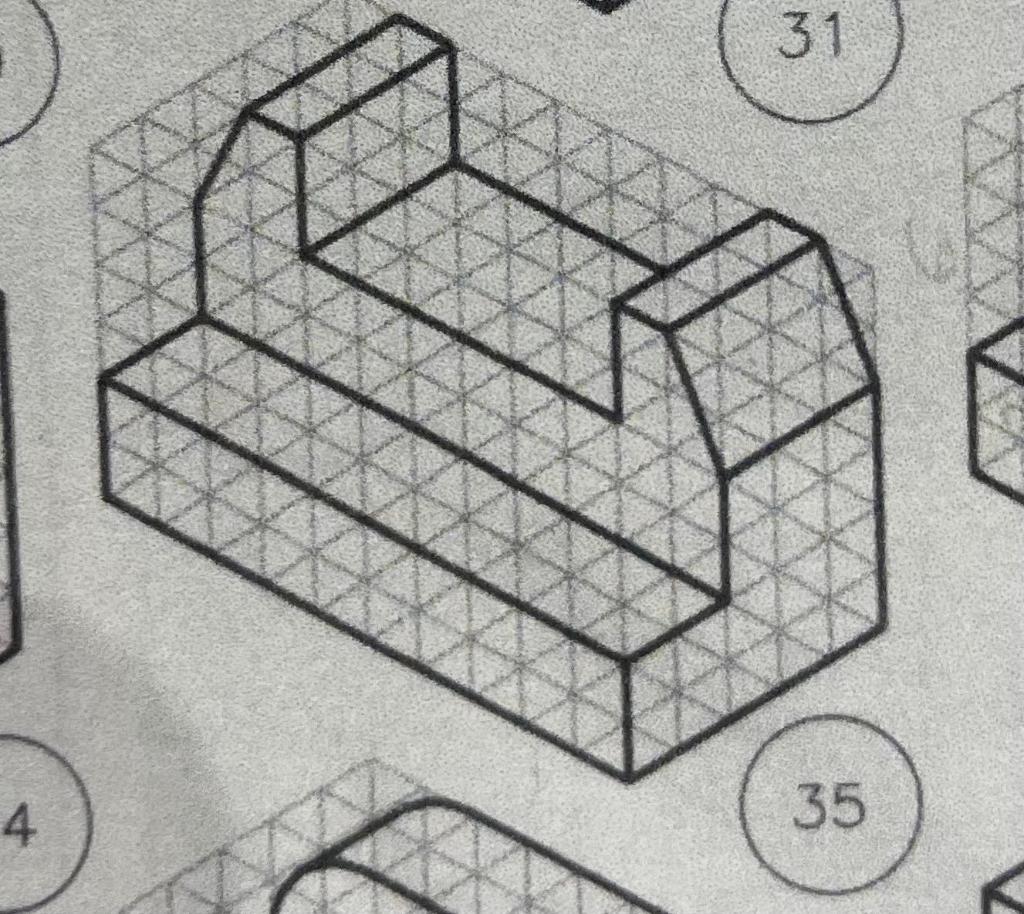 Solved draw three orthographic views | Chegg.com