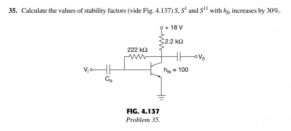 Solved 35. Calculate the values of stability factors (vide | Chegg.com