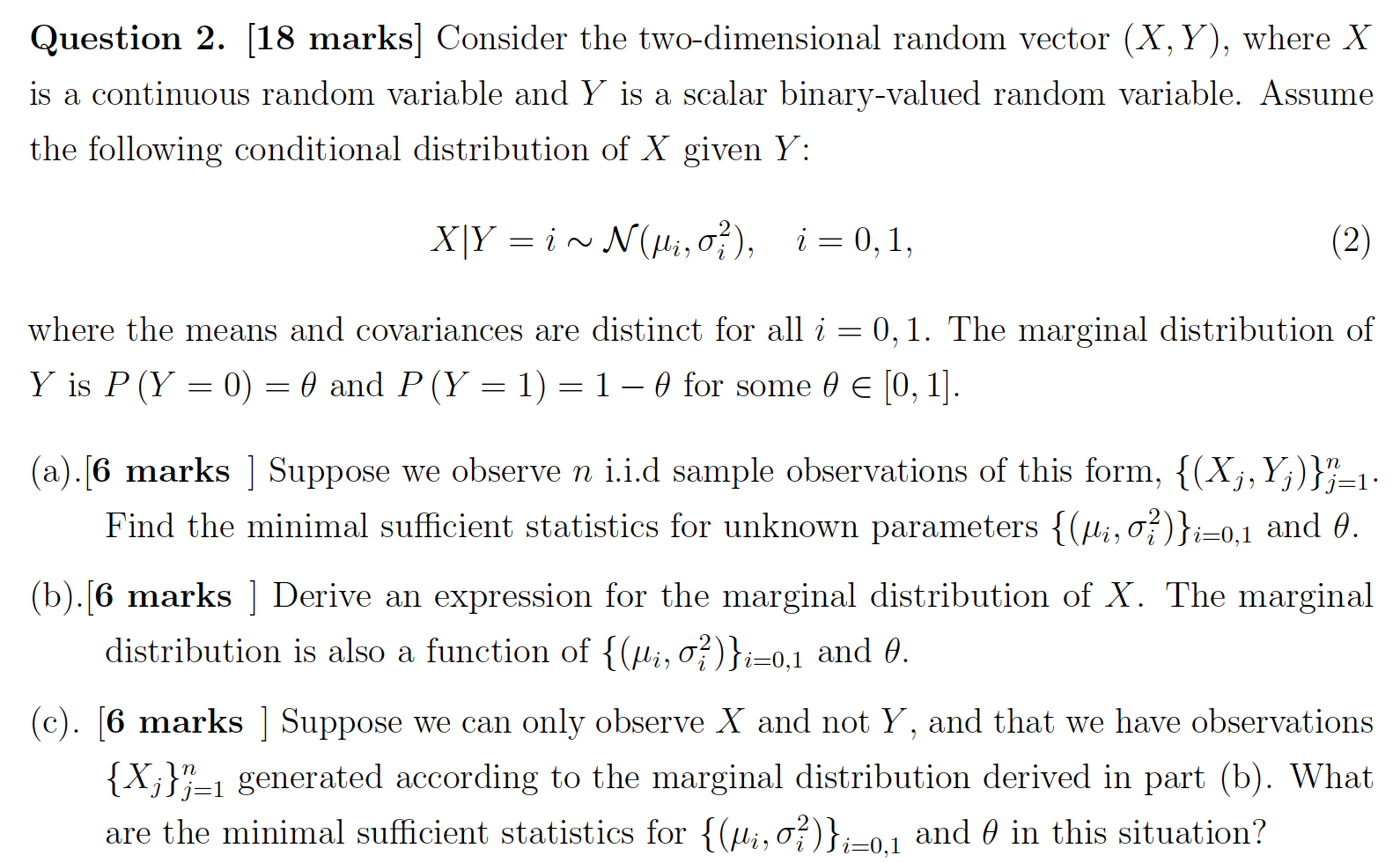 Question 2. (18 marks] Consider the two-dimensional | Chegg.com