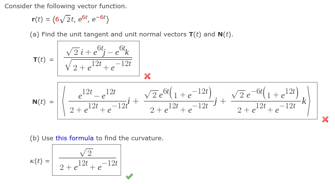 Solved Consider the following vector function. | Chegg.com