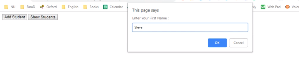 Solved Each time we click on the "Add Student", we add a | Chegg.com