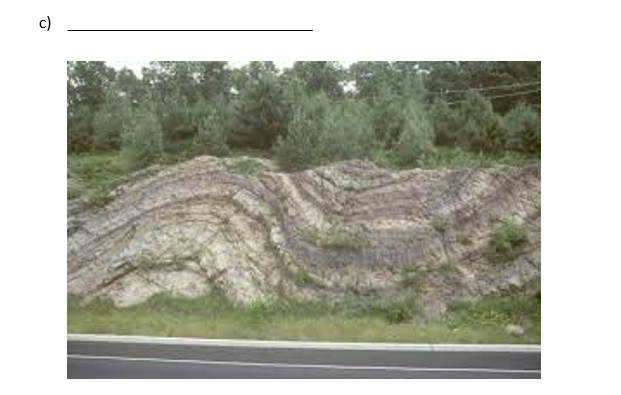 Solved 2- Identify the geologic structure. | Chegg.com