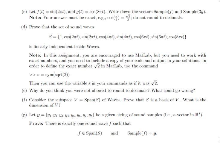 Solved Sound waves: In this assignment you will explore how | Chegg.com