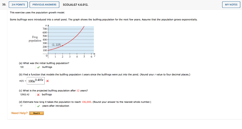 Solved 30. 2/4 POINTS PREVIOUS ANSWERS SCOLALG7 4.6.012. MY | Chegg.com