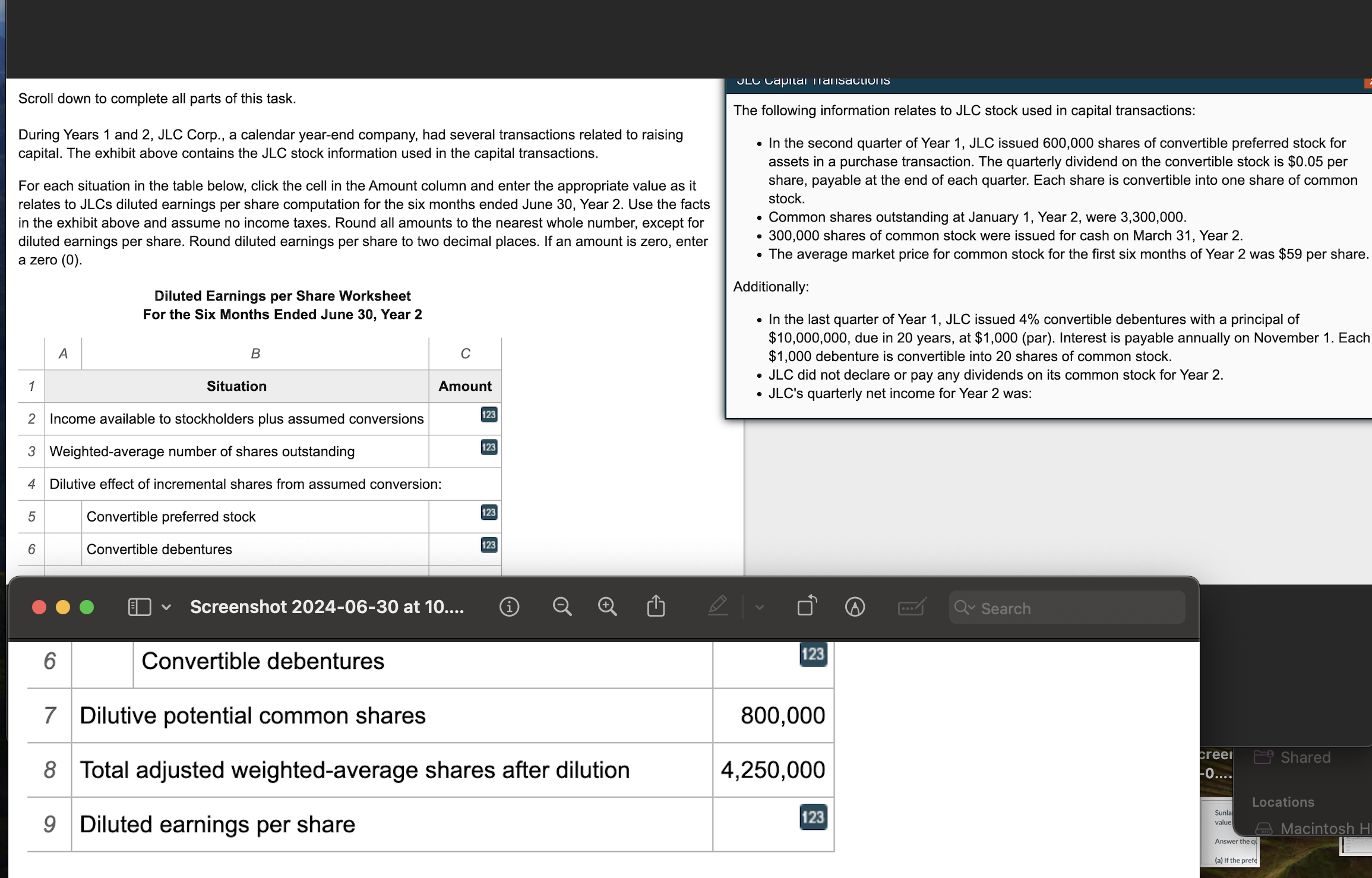 Solved During Years 1 ﻿and 2, ﻿JLC Corp., a calendar | Chegg.com