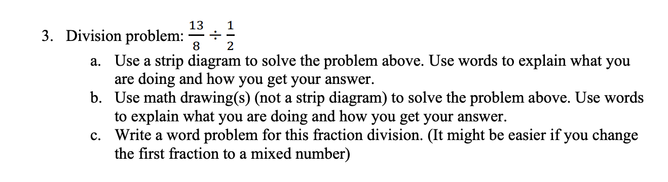 Solved 13 1 . 8 2 3. Division problem: a. Use a strip | Chegg.com