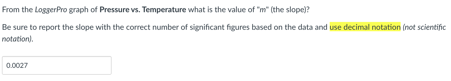 Solved Logger Pro - TempVSPressure.cmbl File Edit Experiment | Chegg.com
