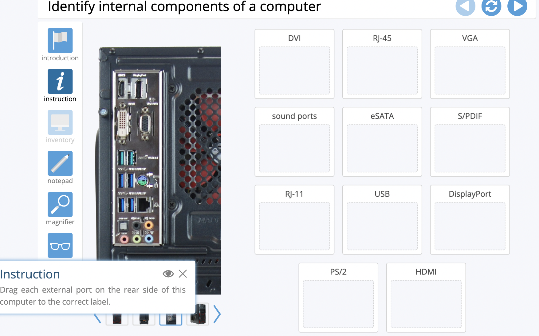 Solved Identify internal components of a rnmnııtor | Chegg.com