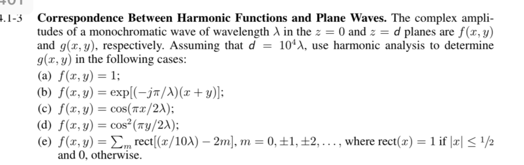 Solved 4.1-3 ﻿Correspondence Between Harmonic Functions and | Chegg.com
