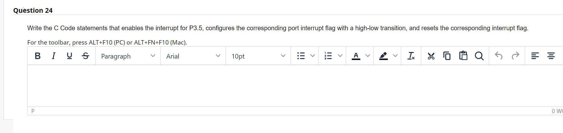 Solved Write the C Code statements that enables the | Chegg.com
