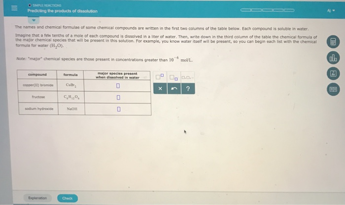 Solved .O SIMPLE REACTIONS = Predicting the products of | Chegg.com