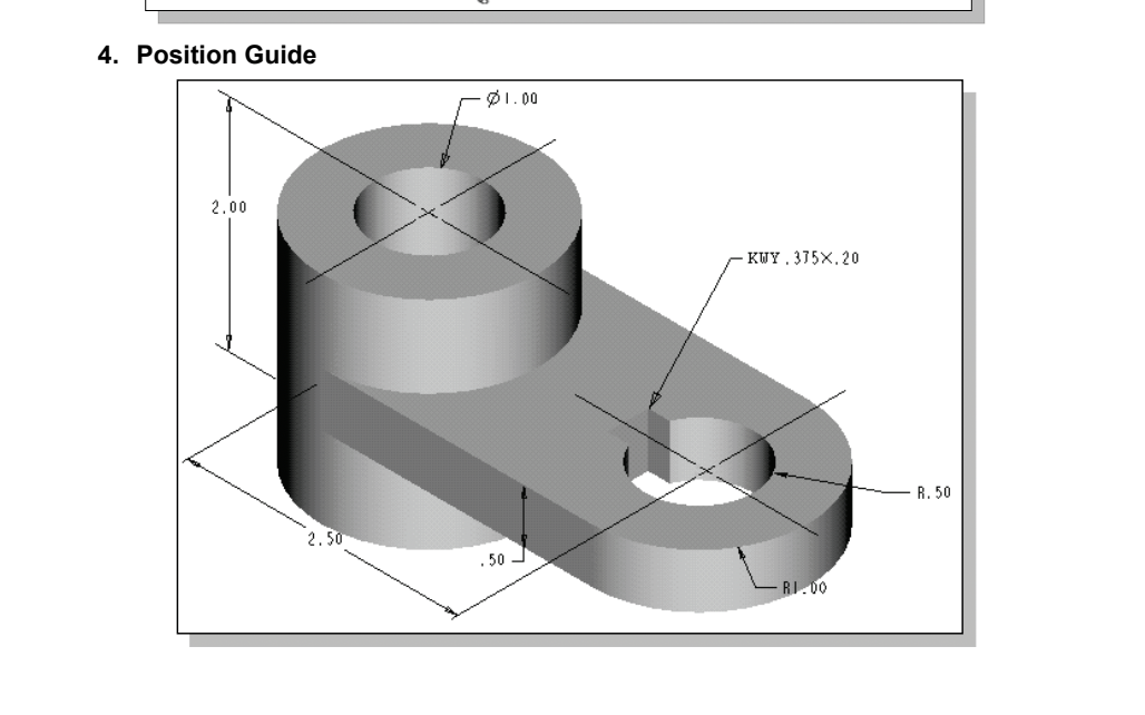 Solved 2-D top and front view and section view (with | Chegg.com