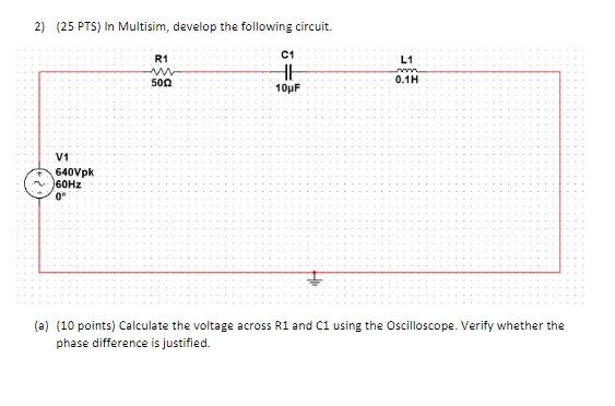 Solved (b) (10 points) Calculate the voltage across R1 and | Chegg.com