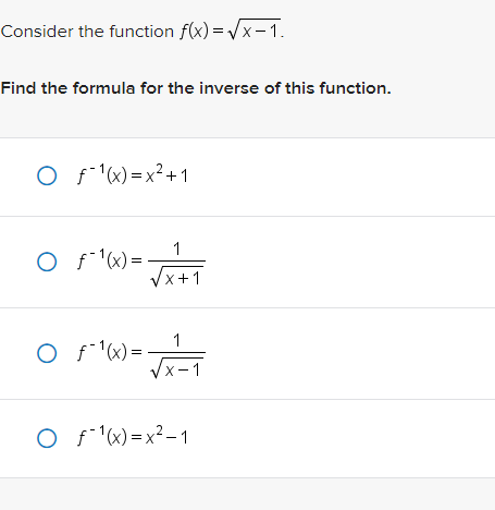 Solved Consider the function f(x)=x-12.Find the formula for | Chegg.com