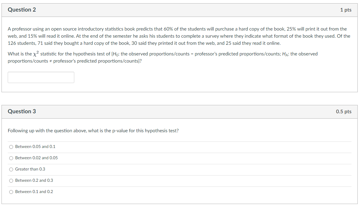 Solved A professor using an open source introductory | Chegg.com