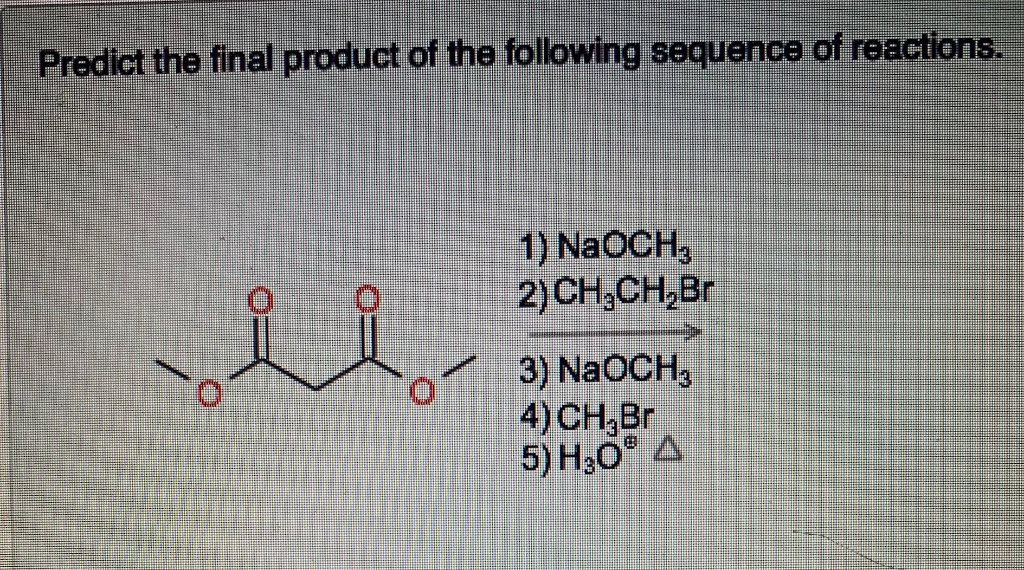 Solved Select the thermodynamic enolate below. Predict the | Chegg.com