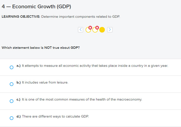 Solved 4 - Economic Growth (GDP) LEARNING OBJECTIVE: | Chegg.com