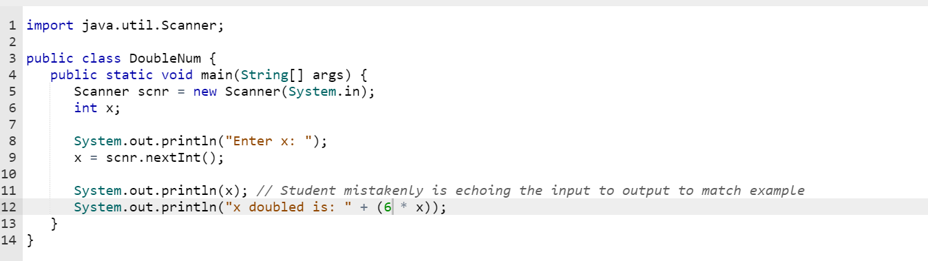Solved Hello this is my code but I need to get a certain | Chegg.com