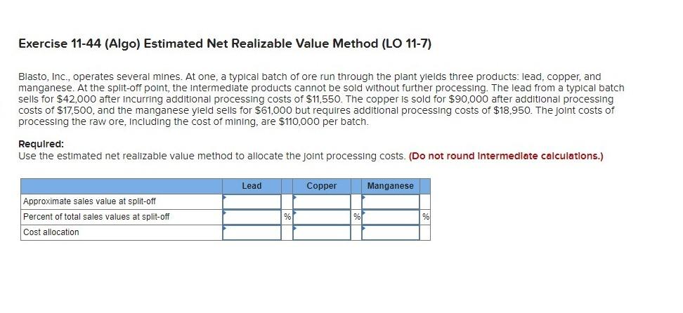Solved Exercise 11-31 (Algo) Cost Allocation: Step Method | Chegg.com
