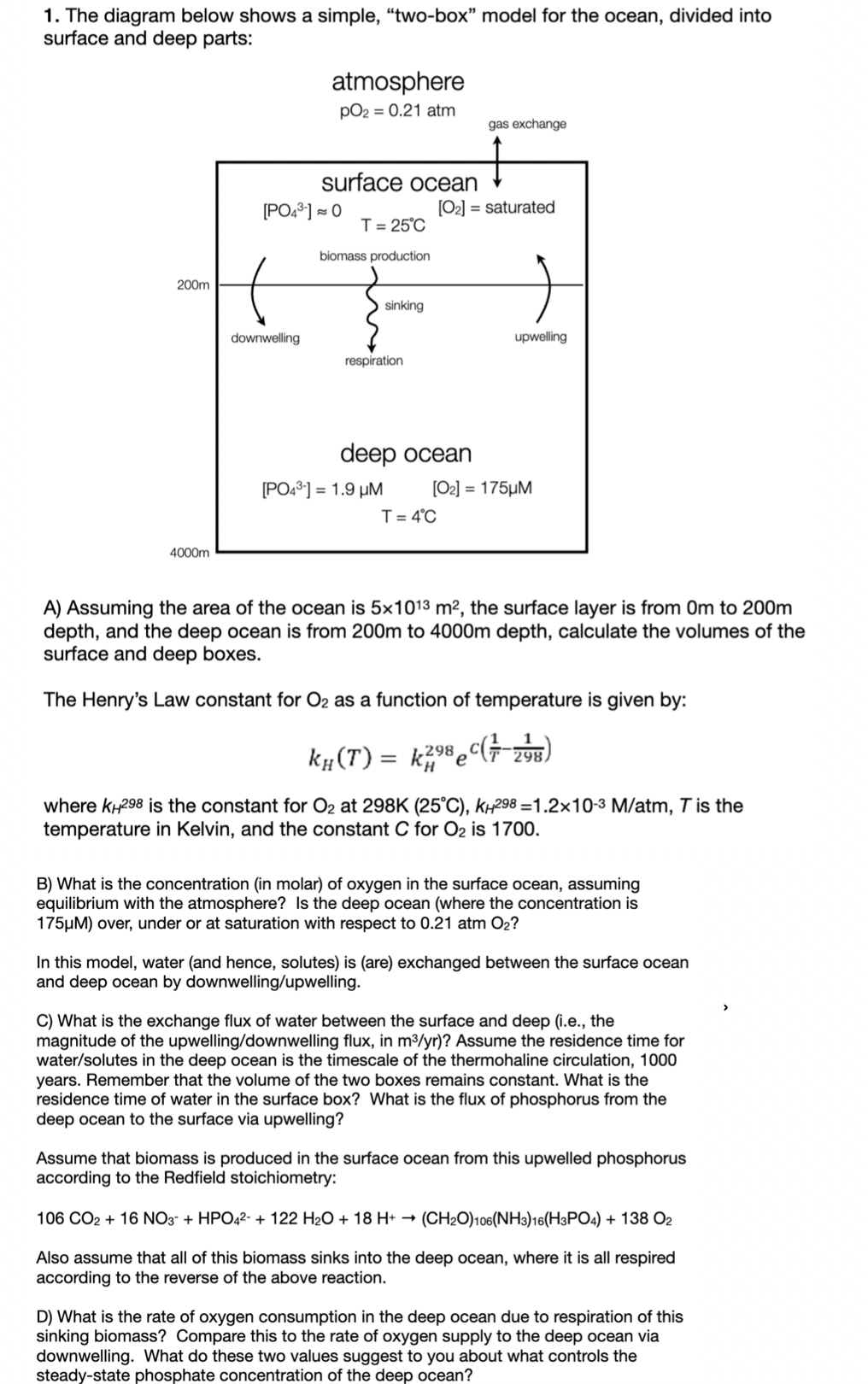 1. The diagram below shows a simple, "two-box" model | Chegg.com