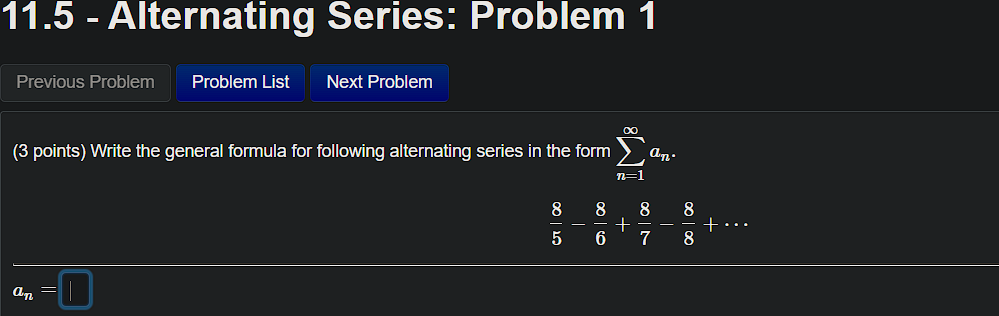 Solved \begin{tabular}{l} (3 points) Write the general | Chegg.com