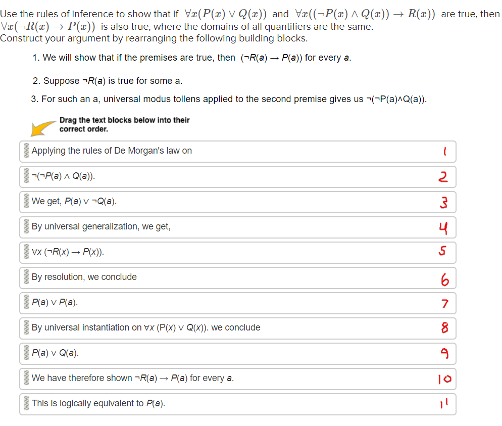 Solved Use the rules of inference to show that if | Chegg.com