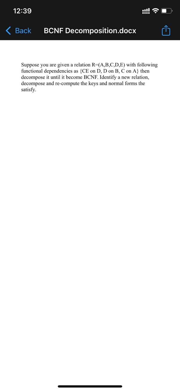 Solved Suppose you are given a relation R=(A,B,C,D,E) with | Chegg.com