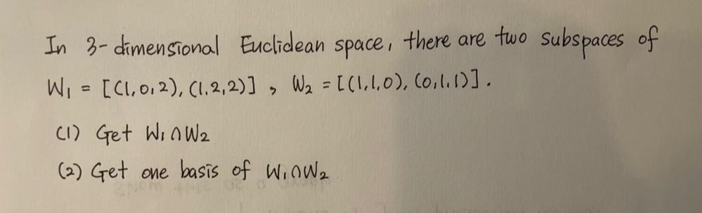 Solved In 3-dimensional Euclidean space, there are two | Chegg.com