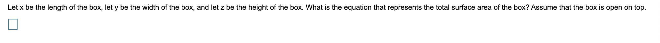 Solved In constructing an open rectangular box from 1200 ft2 | Chegg.com