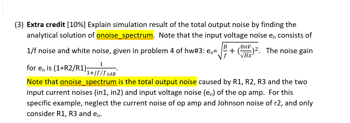 Solved (3) Extra credit [10\%] Explain simulation result of | Chegg.com
