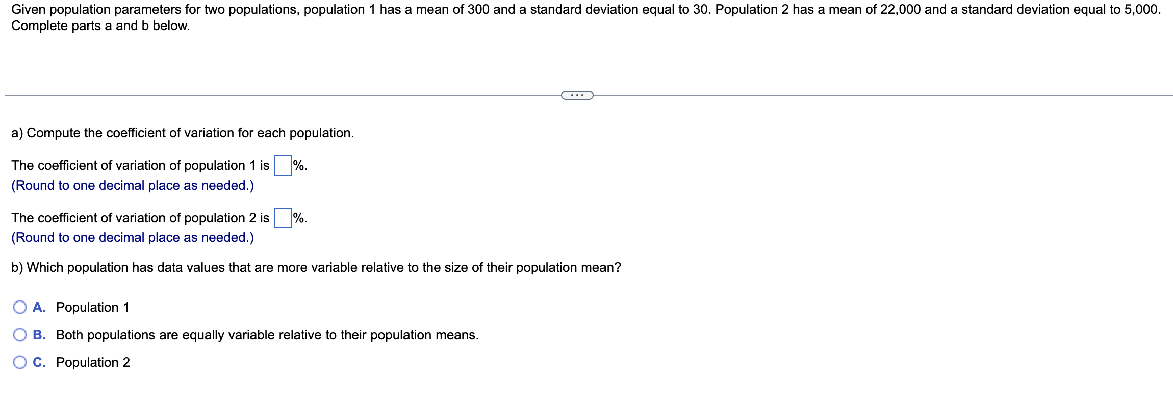 Solved Complete parts a and b below. a) Compute the | Chegg.com
