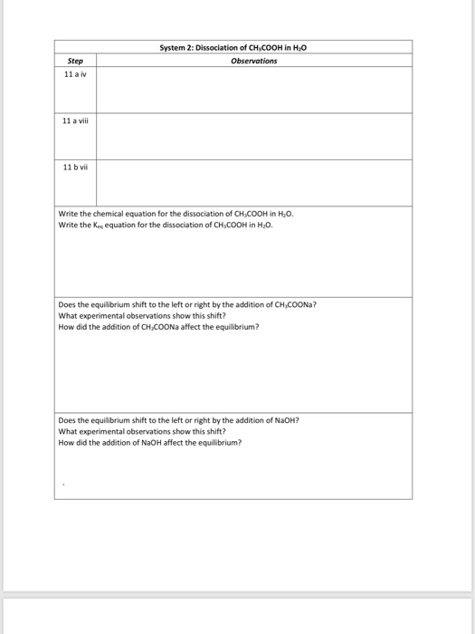 Solved Name: Section: Date: Instructor: Data Sheet System 1: | Chegg.com