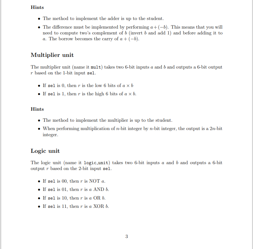 Solved Design Of Digital Systems Lab Assignment 3 The