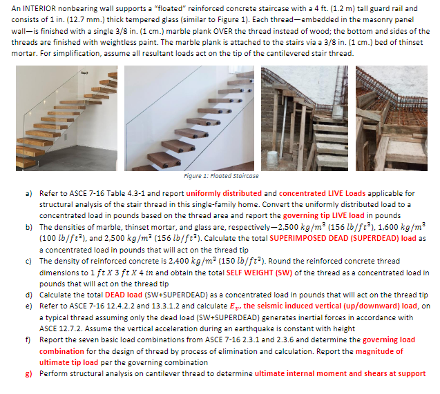 Solved An INTERIOR nonbearing wall supports a "floated" | Chegg.com