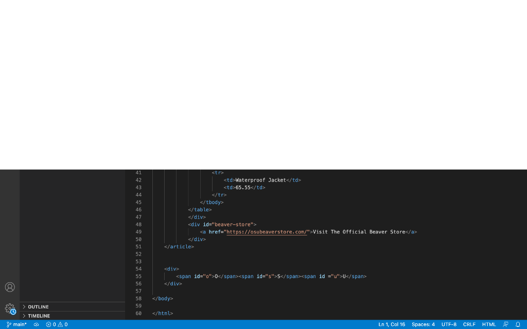 We have provided you an HTML file, two empty | Chegg.com