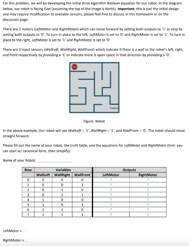 Solved For this problem, we will be developing the initial | Chegg.com