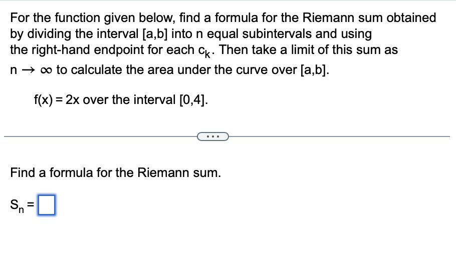 Solved For the function given below, find a formula for the | Chegg.com