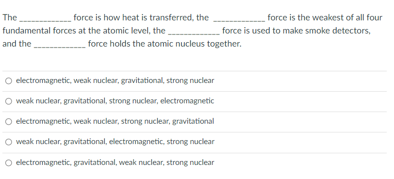 Solved The force is how heat is transferred, the force is | Chegg.com