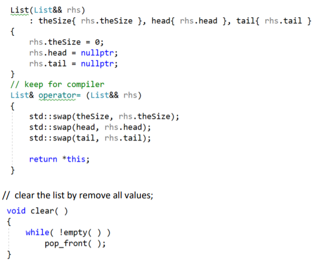 Solved Implement and test the ADT List from the lecture | Chegg.com