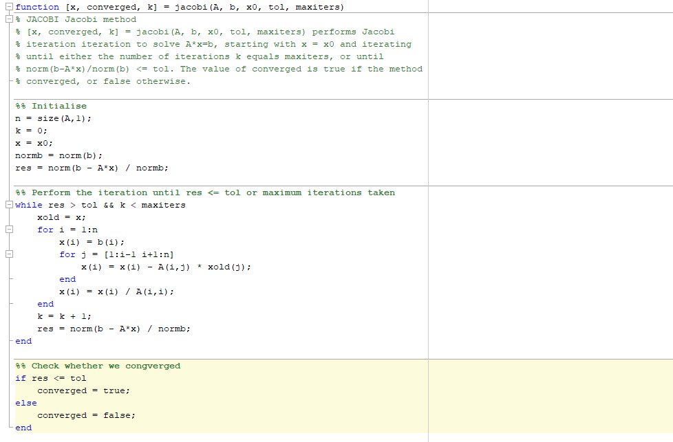 Solved 2. Vectorise your jacobi, gauss_seidel and sor | Chegg.com