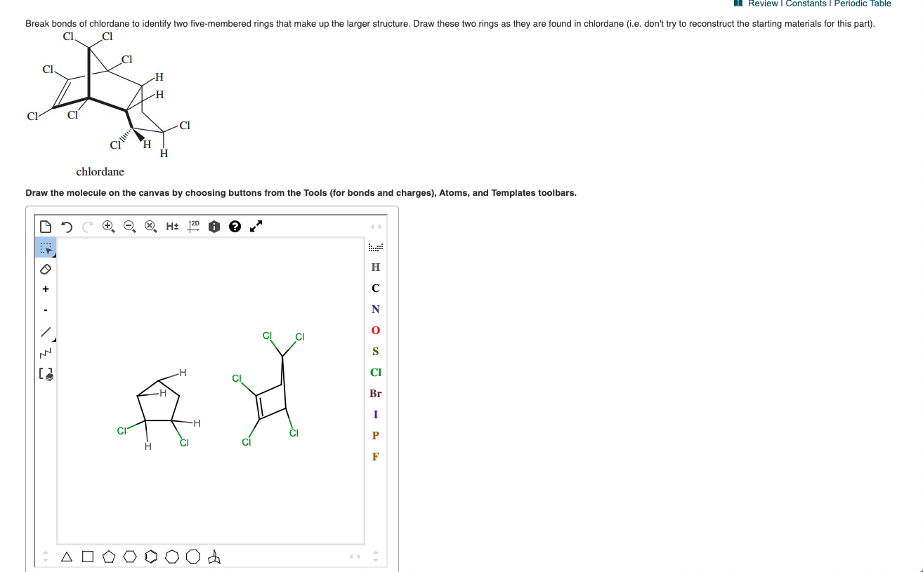 Solved Review Constants 1 Periodic Table Break bonds of | Chegg.com