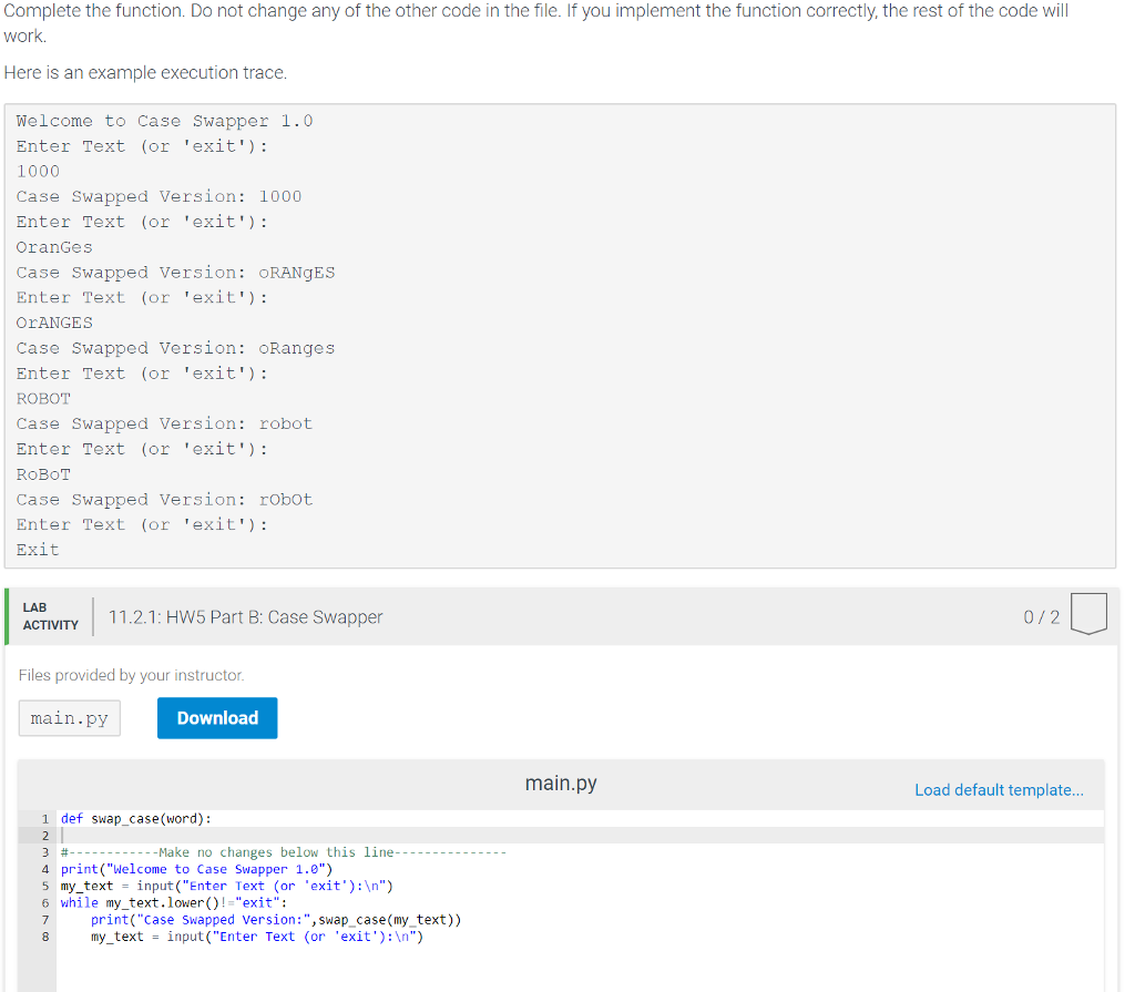 Solved Please in Python: You are provided with a partially | Chegg.com