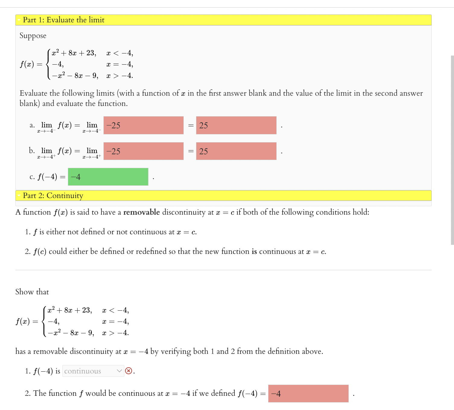 Solved Part 1: Evaluate the limit Suppose | Chegg.com
